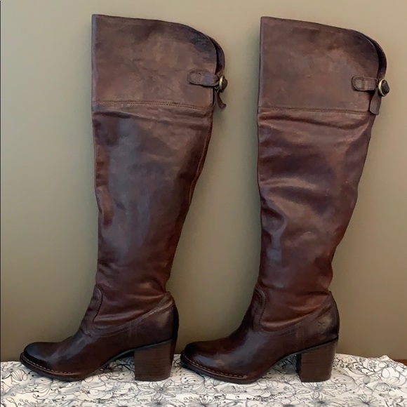 Frye | Shoes | Frye Lucinda Slouch Leather Boots | Poshmark